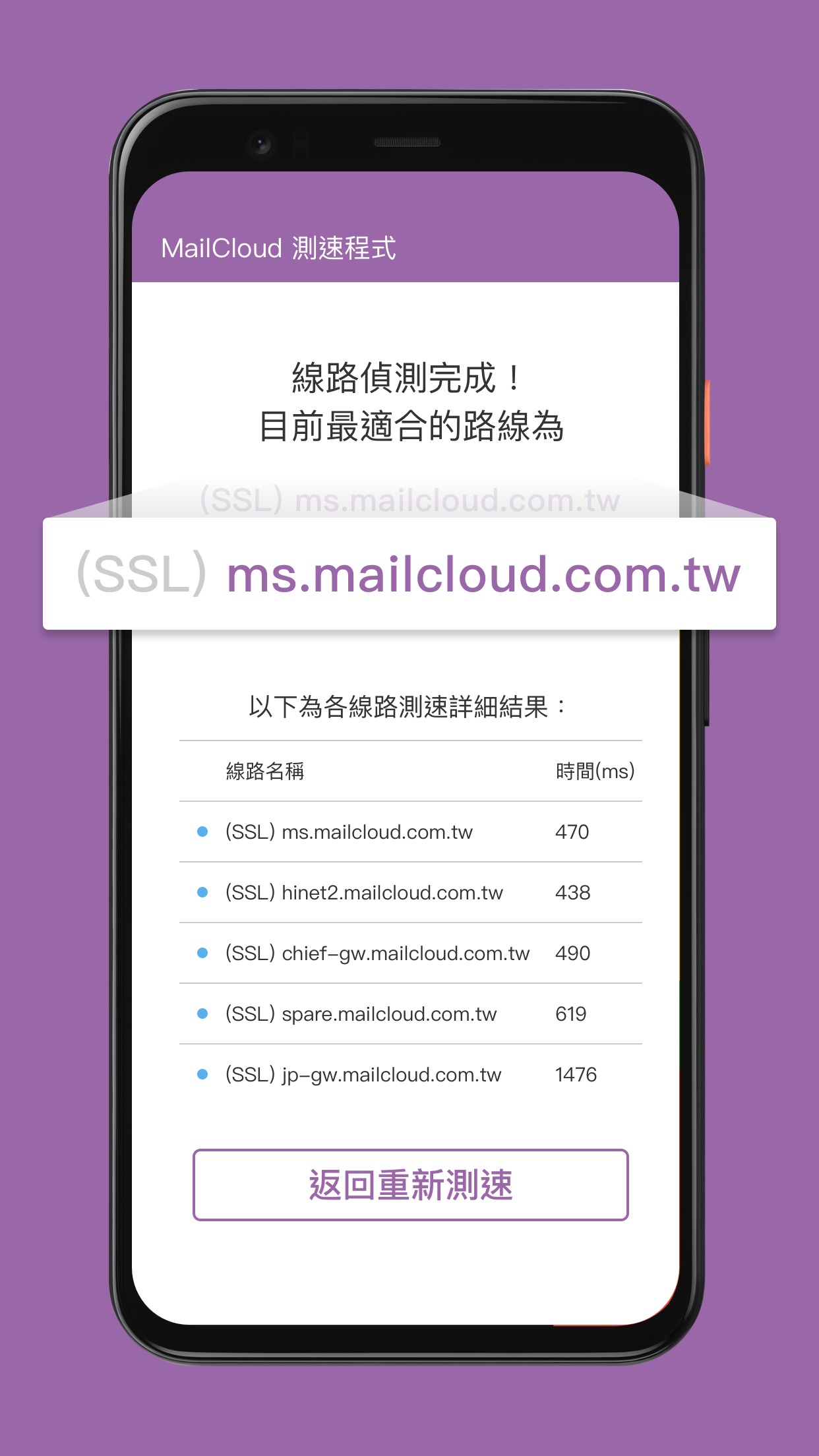 MailCloud 測速程式 (Mac, iOS, Android) - 簡介及操作說明 – MailCloud 常見問題